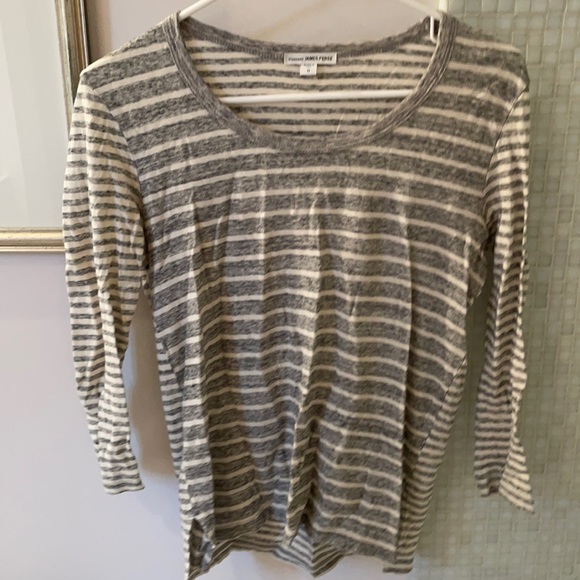 James Perse | Tops | James Perse Striped Longsleeve | Poshmark
